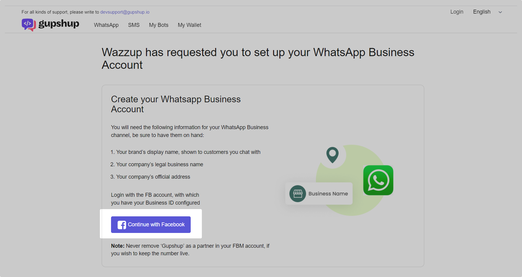 How to connect the official WhatsApp (WABA) - Wazzup Knowledge base
